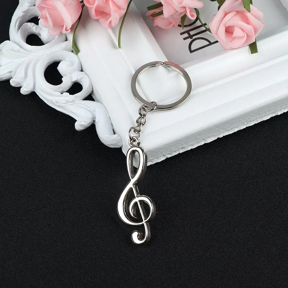 ใหม่มาถึง Novelty ของที่ระลึกโลหะ Musical Note Key CHAIN พวงกุญแจ ...