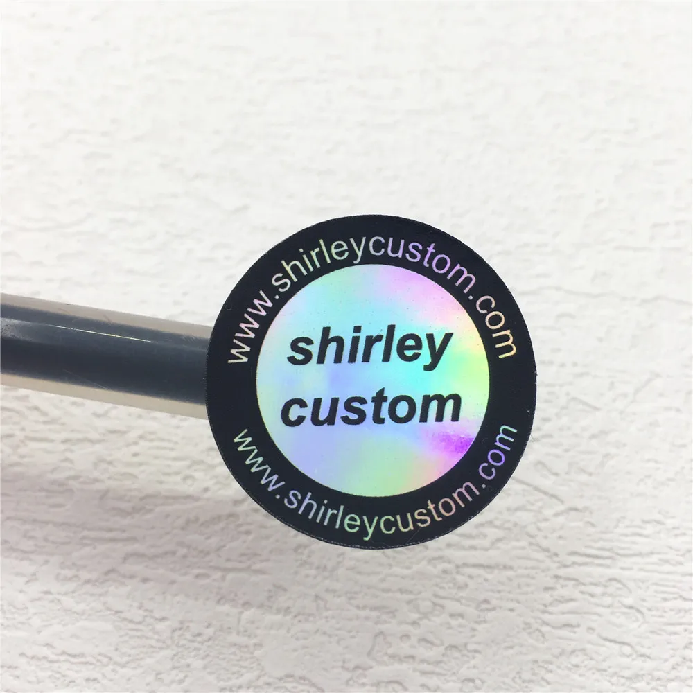 Shirley Custom 100pcs/lot waterproof laser stickers holographic Logo ...