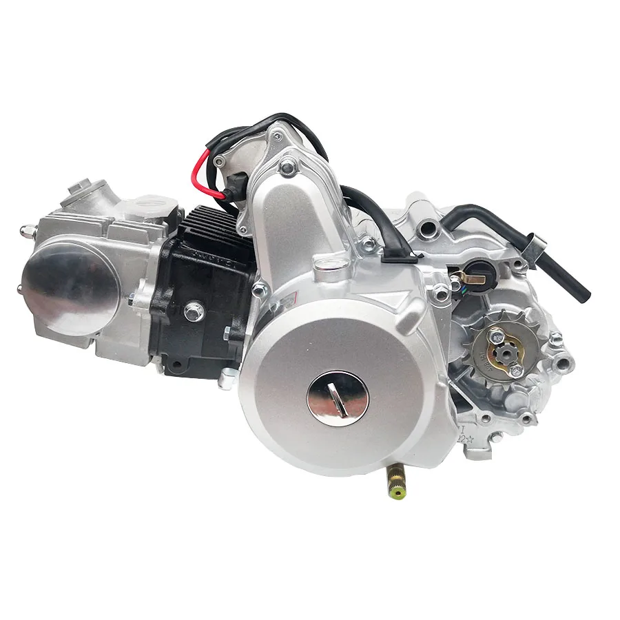 125CC Motorcycle Engine Semi automative clutch 4 speed for kids pit ...