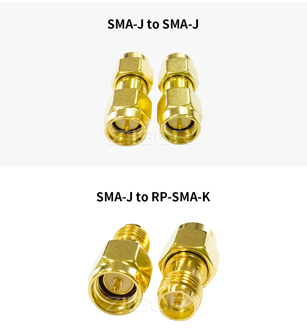 SMA-J à RP-SMA-K-Adaptateur d'antenne, connecteur SMA mâle à SMA mâle, convertisseur d'antenne ...
