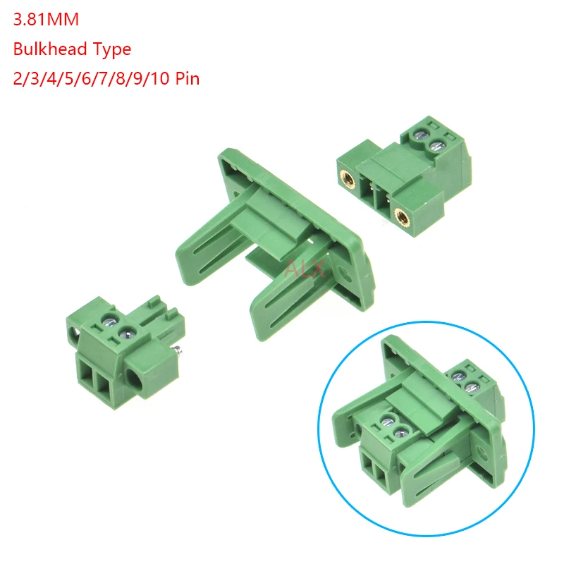 5SETS 3.81MM pitch 2EDGWC 2edg 2/3/4/5/6/8 pin pluggable screw terminal ...