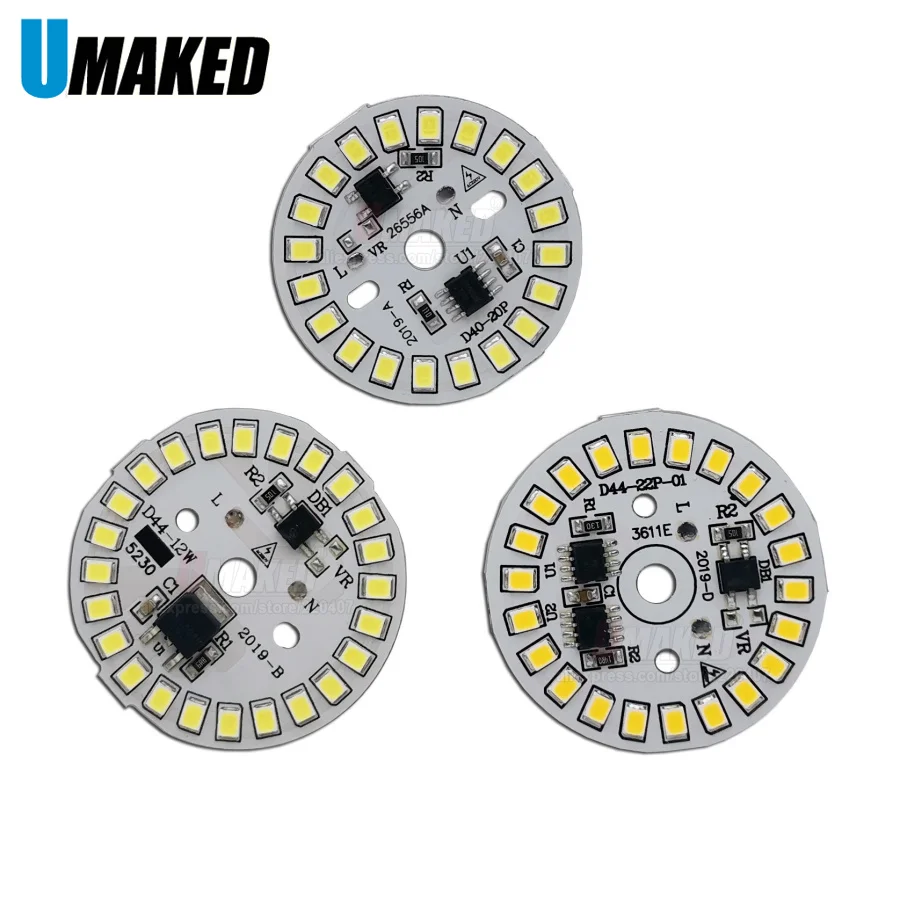 ac 220v led pcb SMD2835 3w 5w 7w 9w 12w 15w integrated ic driver, Led ...