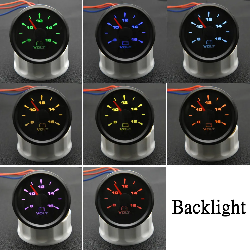 Customized 52mm Marine Boat Car Voltage Gauge Auto Voltmeter Waterproof ...