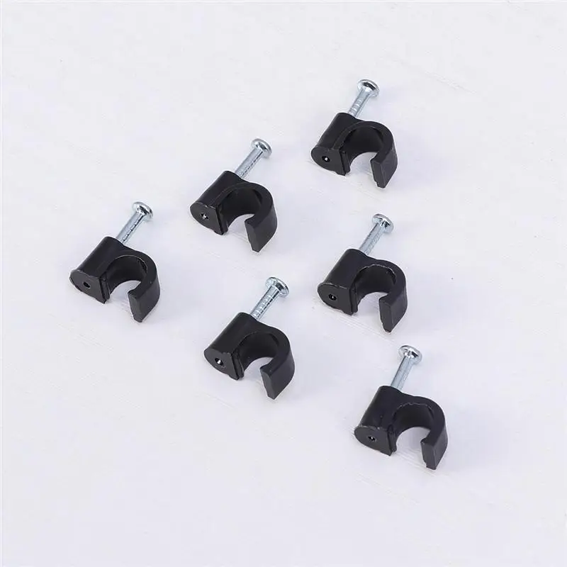 50pcs-Plastic-Cable-Clip-Wire-Cord-Fastener-Telephone-Line-Tie-Fixer ...