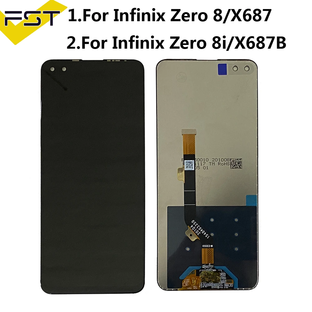 6.85นิ้วจอแสดงผล LCD สำหรับ Infinix Zero 8 Lcd X687 Touch Screen ...