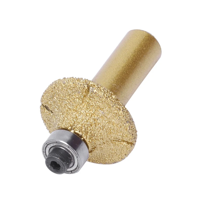 HLZS Marble 31mm Dia Bullnose Diamond Profile Wheel Router Bit Gold ...