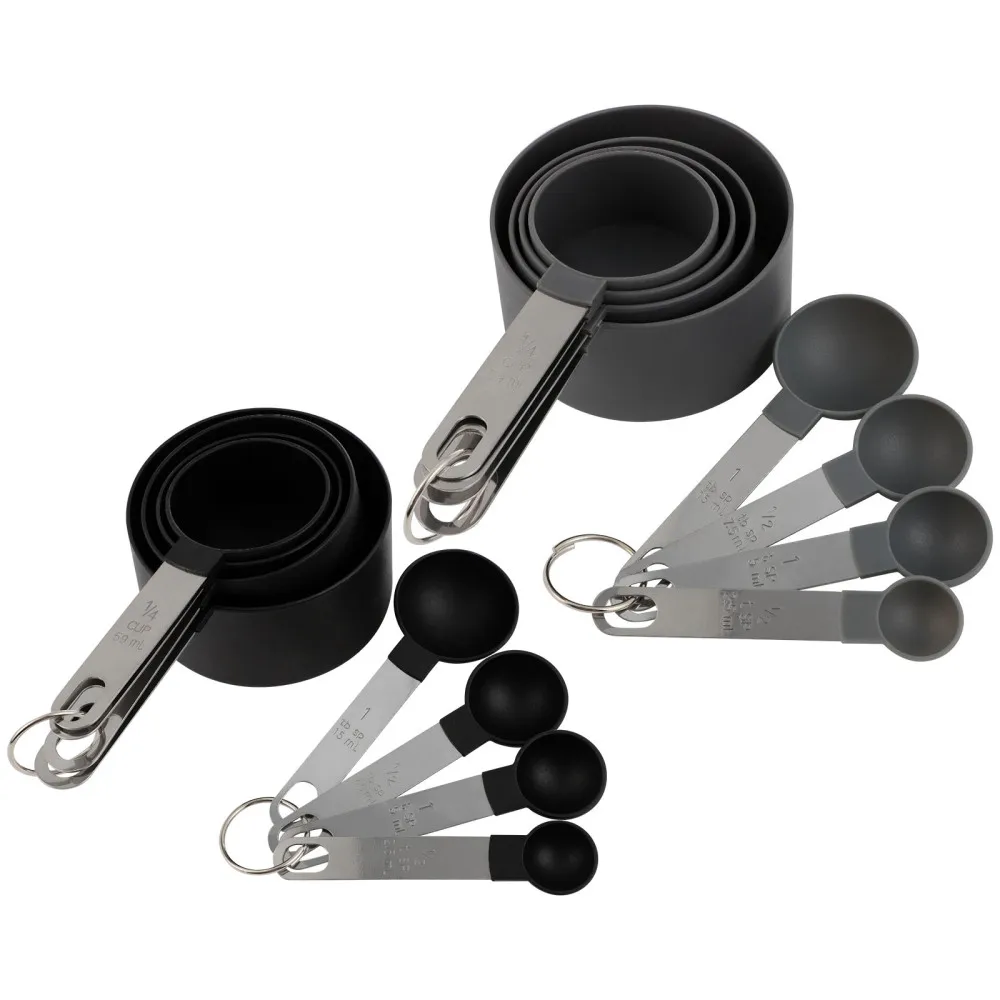 2 Sets Of Practical Measuring Scoops Stack-able Cups With Scale 送料無料お手入れ要らず