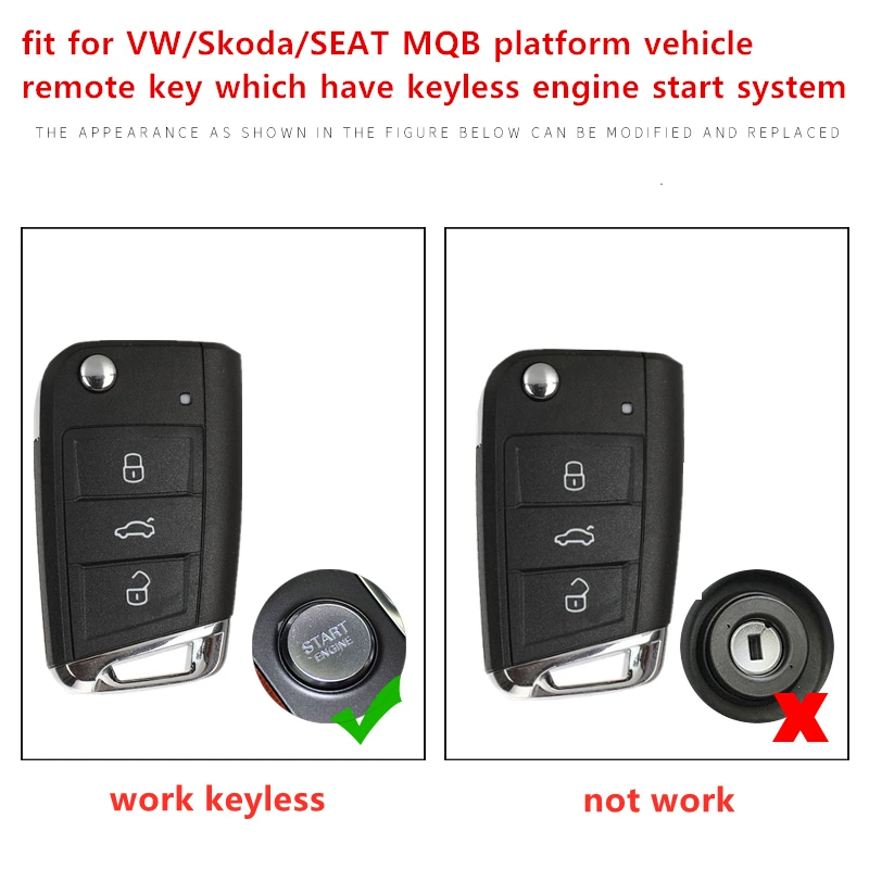Modified Golf MK8 Car Remote Key Shell for VW Golf Mk7 Jetta Tiguan ...