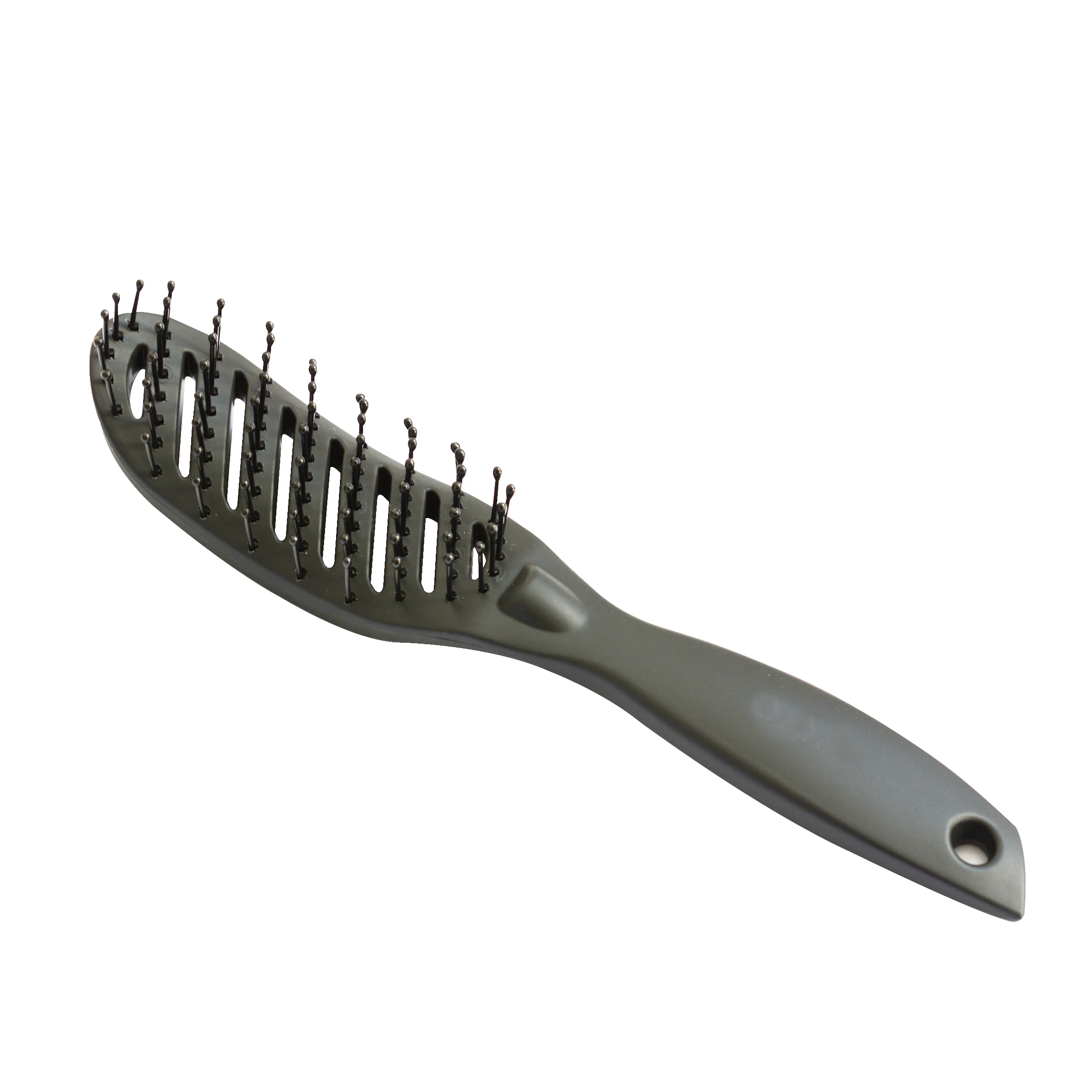 Pro Hair Salon Anti-static Heat Curved Vent Comb Rows Tine Brushes Hair ...