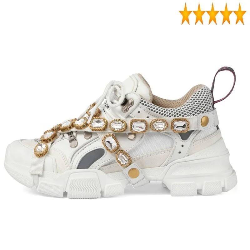 Metal-Decoration-Sneakers-Women-Crystal-Men-Luxury-Brand-Handmade-Mixed ...