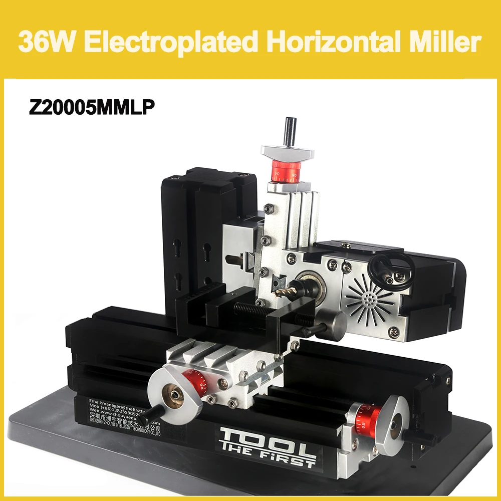Mini fresadora Horizontal de Metal galvanizado, Z20005MMLP, 36W ...