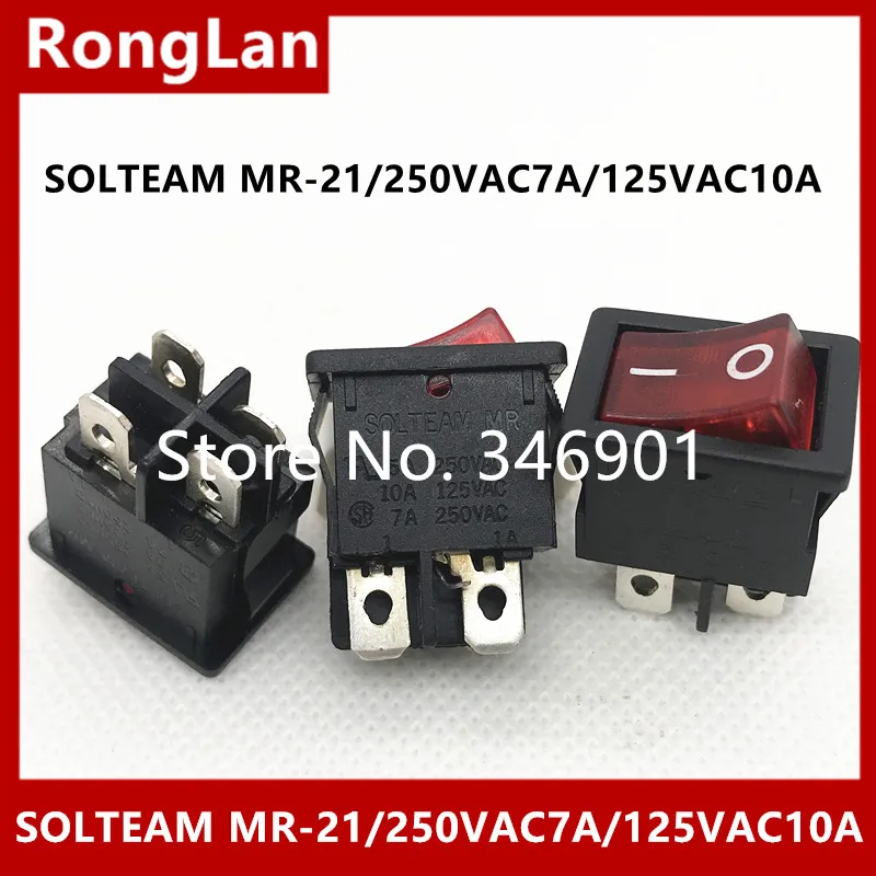 [sa]solteam Rocker Switch Mr-21 5a 250vac 10a /125vac 7a 250vac Four ...