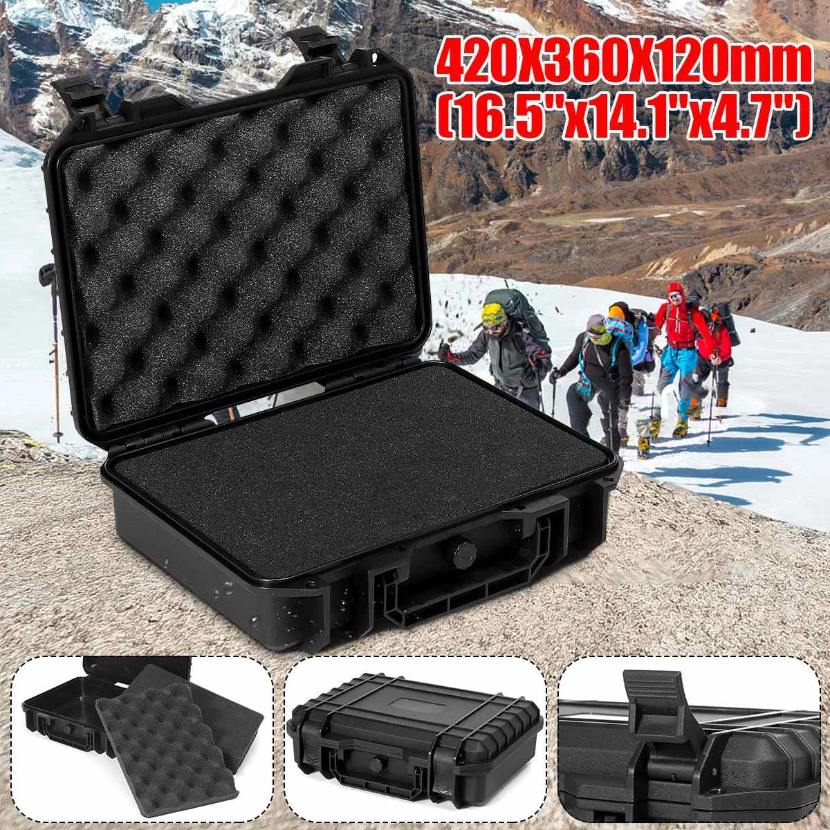 9 Sizes Waterproof Hard Case Box Plastic Tool Box Safety Equipment Tool ...