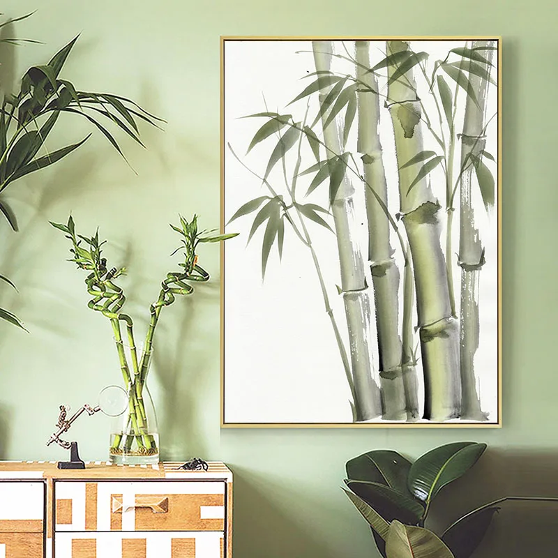 Chinese Watercolor Bamboo