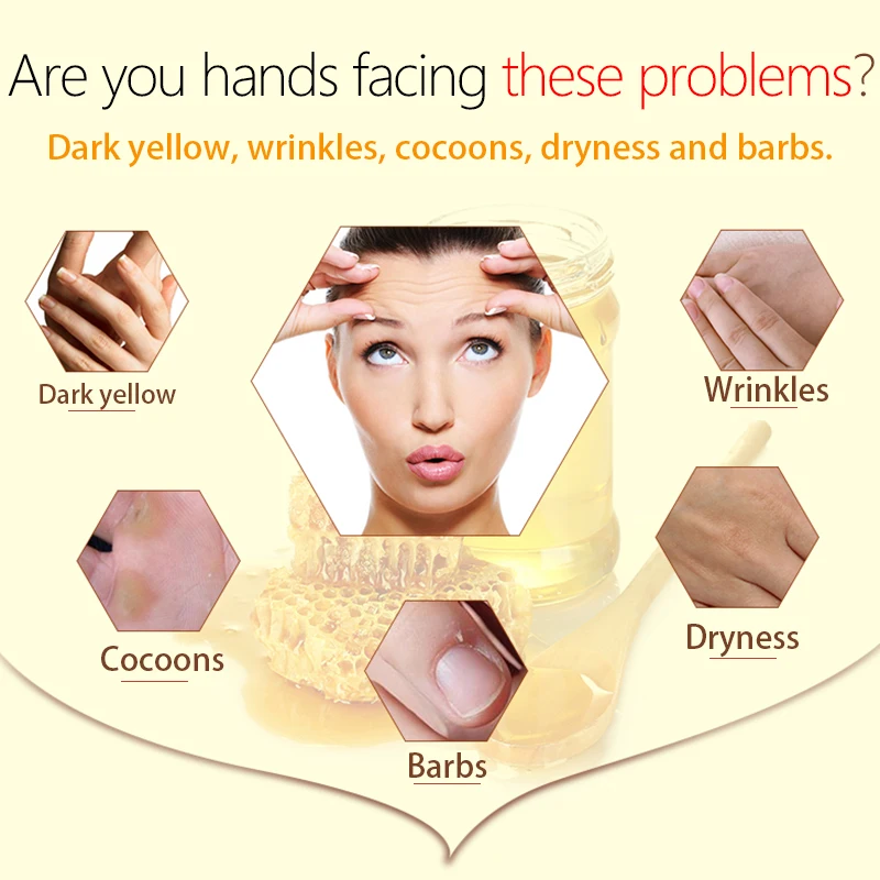 LAMILEE Milk Honey Hand Mask Hand Wax Moisturizing Whitening Skin Care ...