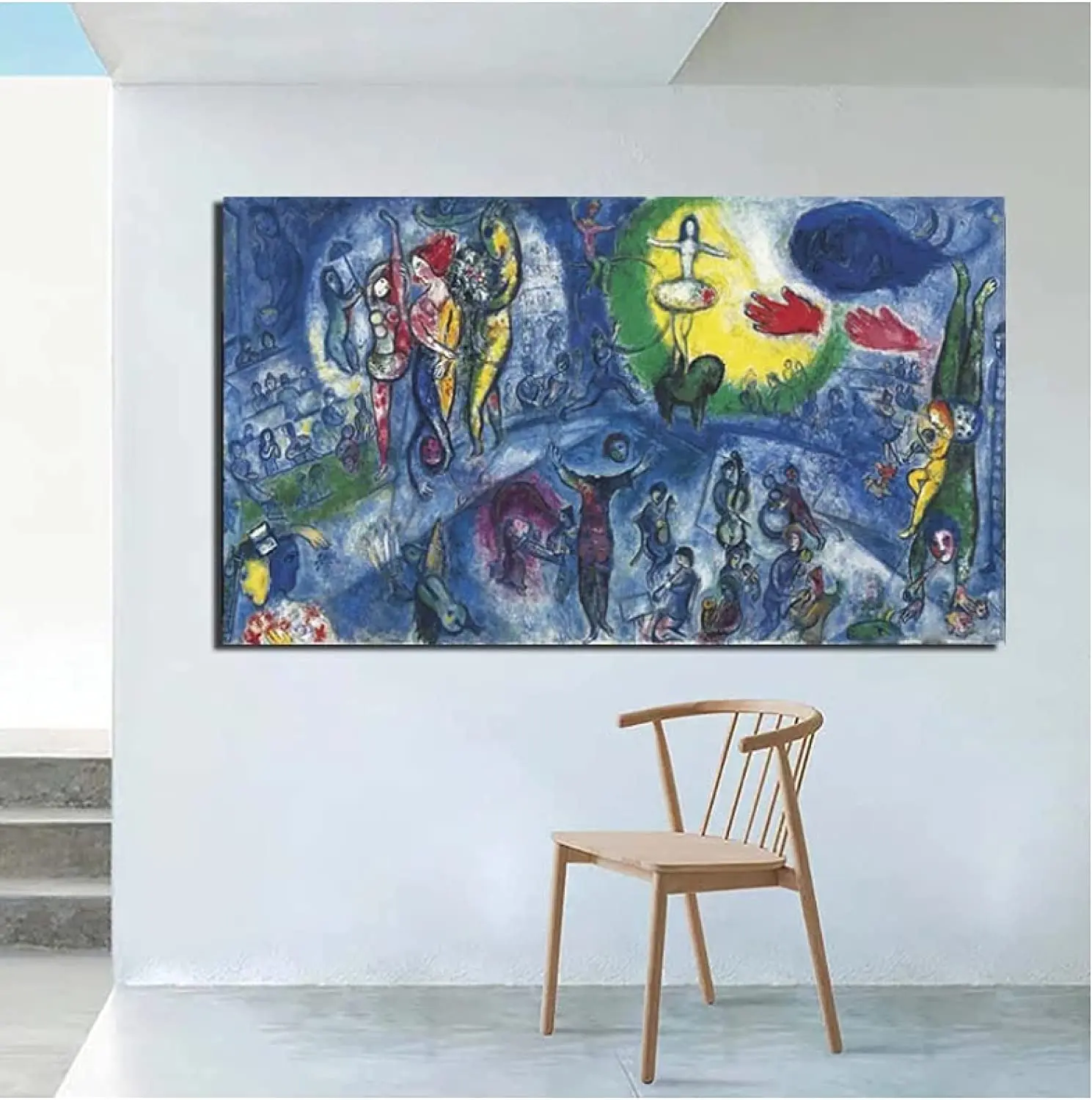 Marc Chagall Grand Cirque lona impresión habitación decoración del ...