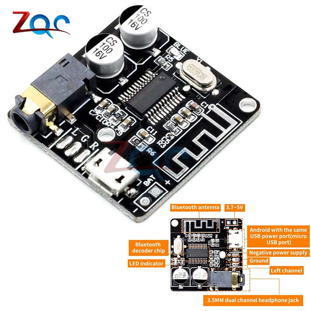 Vhm-314 Bluetooth Audio Receiver Board Bluetooth 5.0 Mp3 Lossless ...