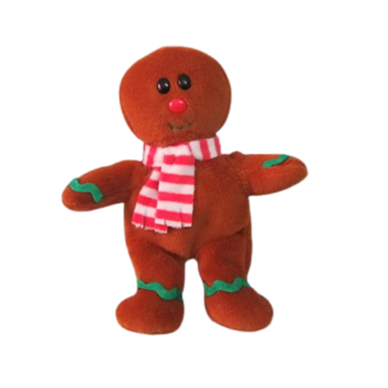 New 12CM Ty Big Eye Beanie Plush Animal Christmas Gingerbread Man ...