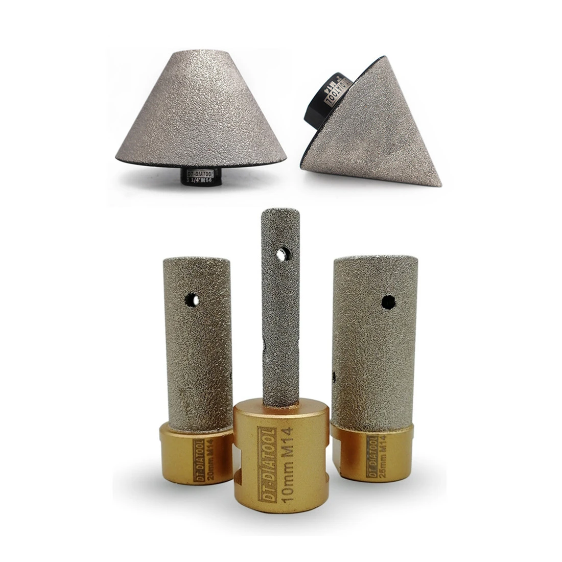 1pc Diamond Finger Bits M14 Thread Milling Bit Chamfering Edge Holes ...