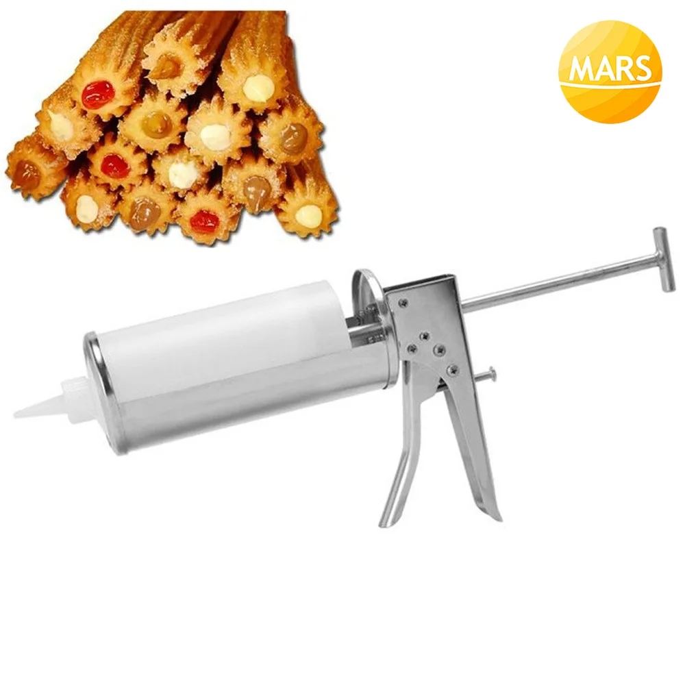 Stainless-Steel-Burger-Sauce-Gun-Salad-Dressing-Churros-Filling-Machine ...