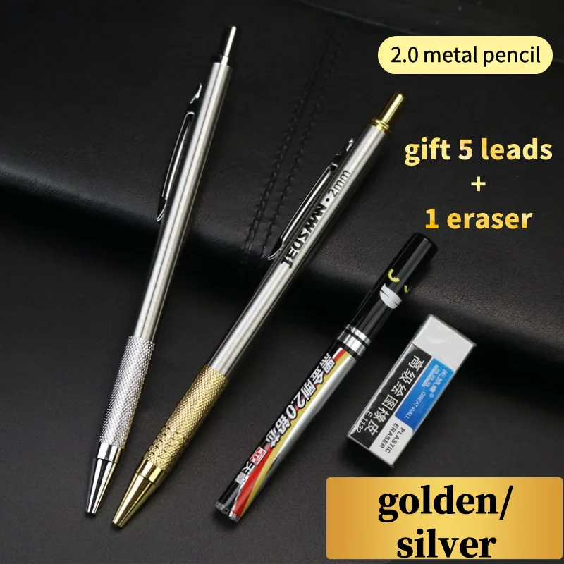 Metal 2.0 Mechanical Pencil Low Center Of Gravity Students Draw And ...