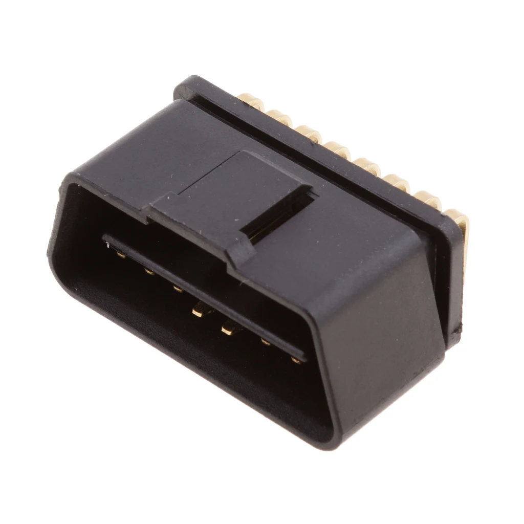 Replacement OBD2 90 Degree Angle Male Plug OBD 2 16-Pin Connector OBD ...