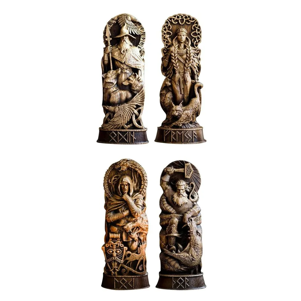 Figurines Art & Collectibles Freya wood carving altar heathen asatru ...