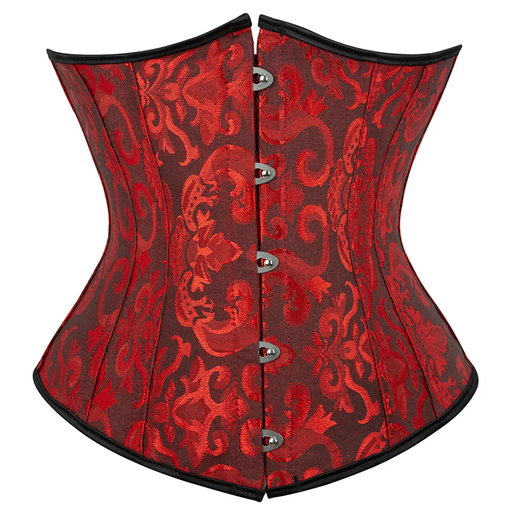 Corset sous le buste floral vintage pour femme,bustier gothique en ...