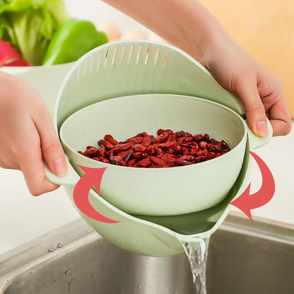 Useful-High-Quality-Double-Drain-Basket-Washing-Kitchen-Fruit-Vegetable ...
