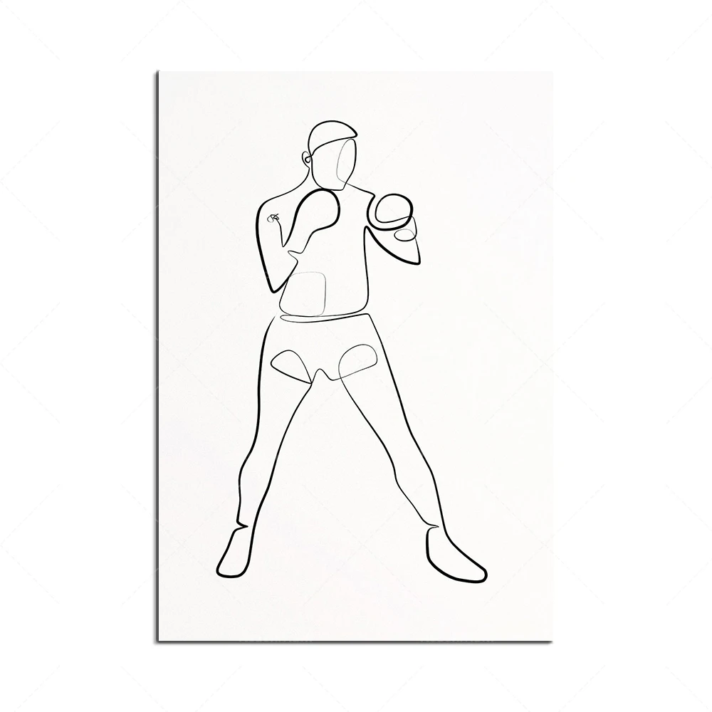 Kickboxer Drawing