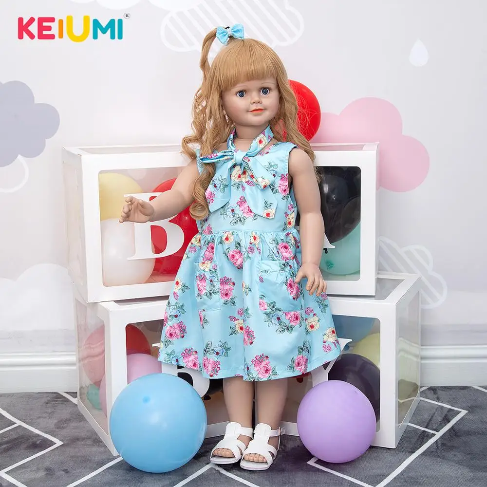 Keiumi 78cm Bebe Doll Reborn Baby Dolls Toddler Full Body Silicone Girl ...