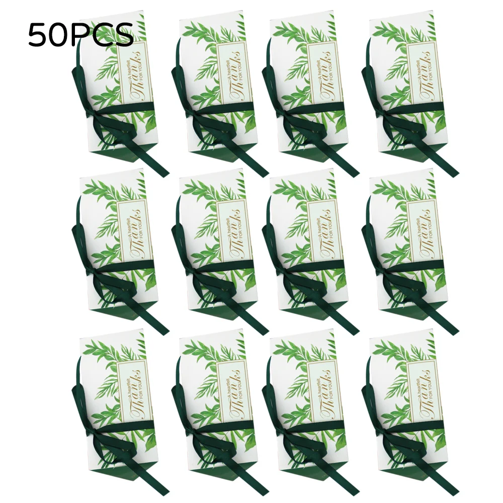 50pcs Sweet Lovely European Candy Box Creative Triangle Candy Bag For ...