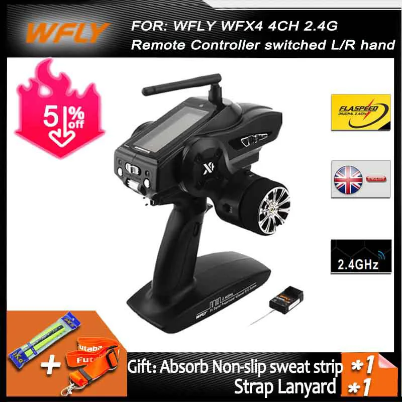 Wfly Wfx4 4ch 2.4g High Speed Surface Radio 40 Models Led Screen Gun ...