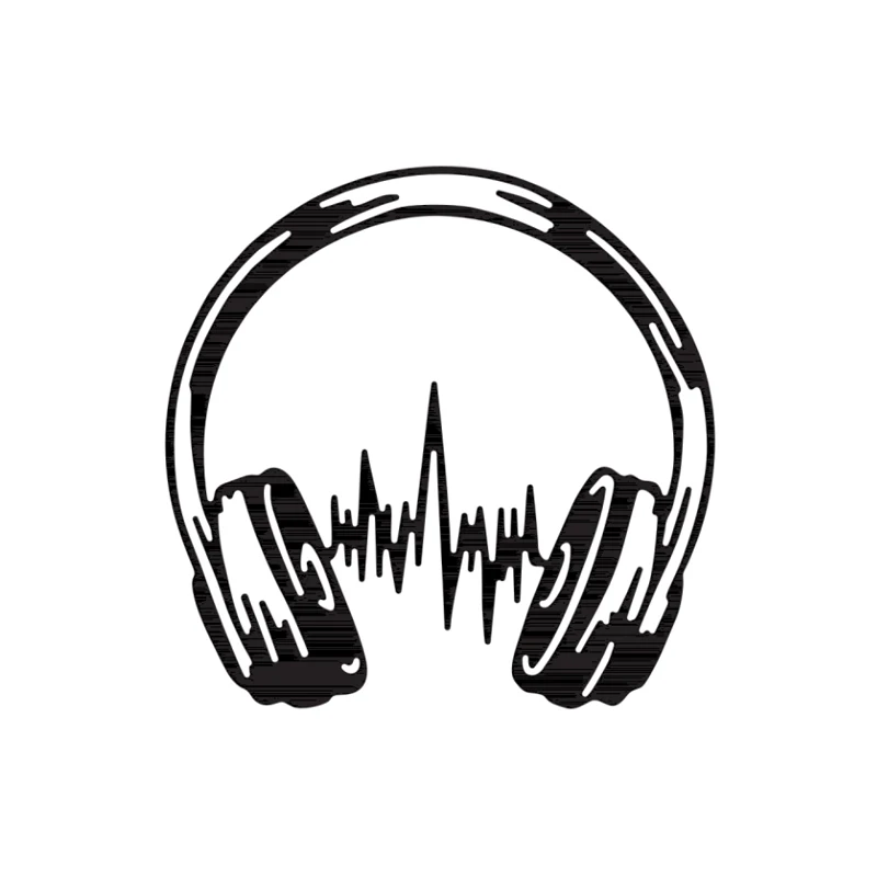Headphones Stencil