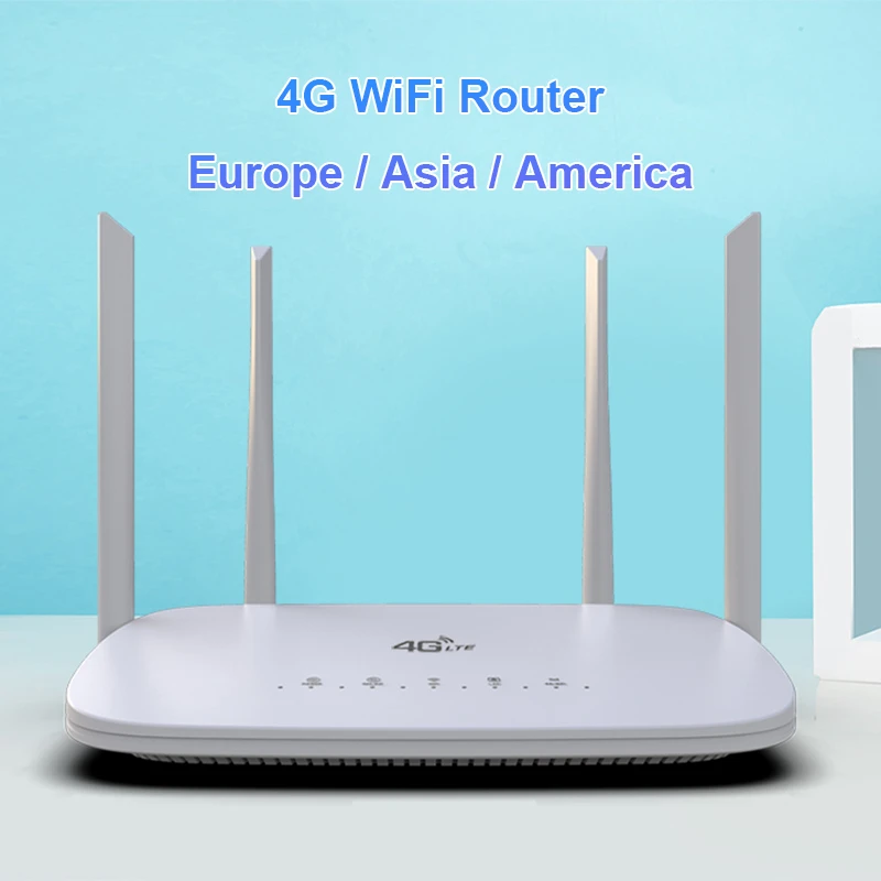 4g Wifi Router Sim Card Hotspot Cat4 32 Users Rj45 Wan Lan Wireless ...