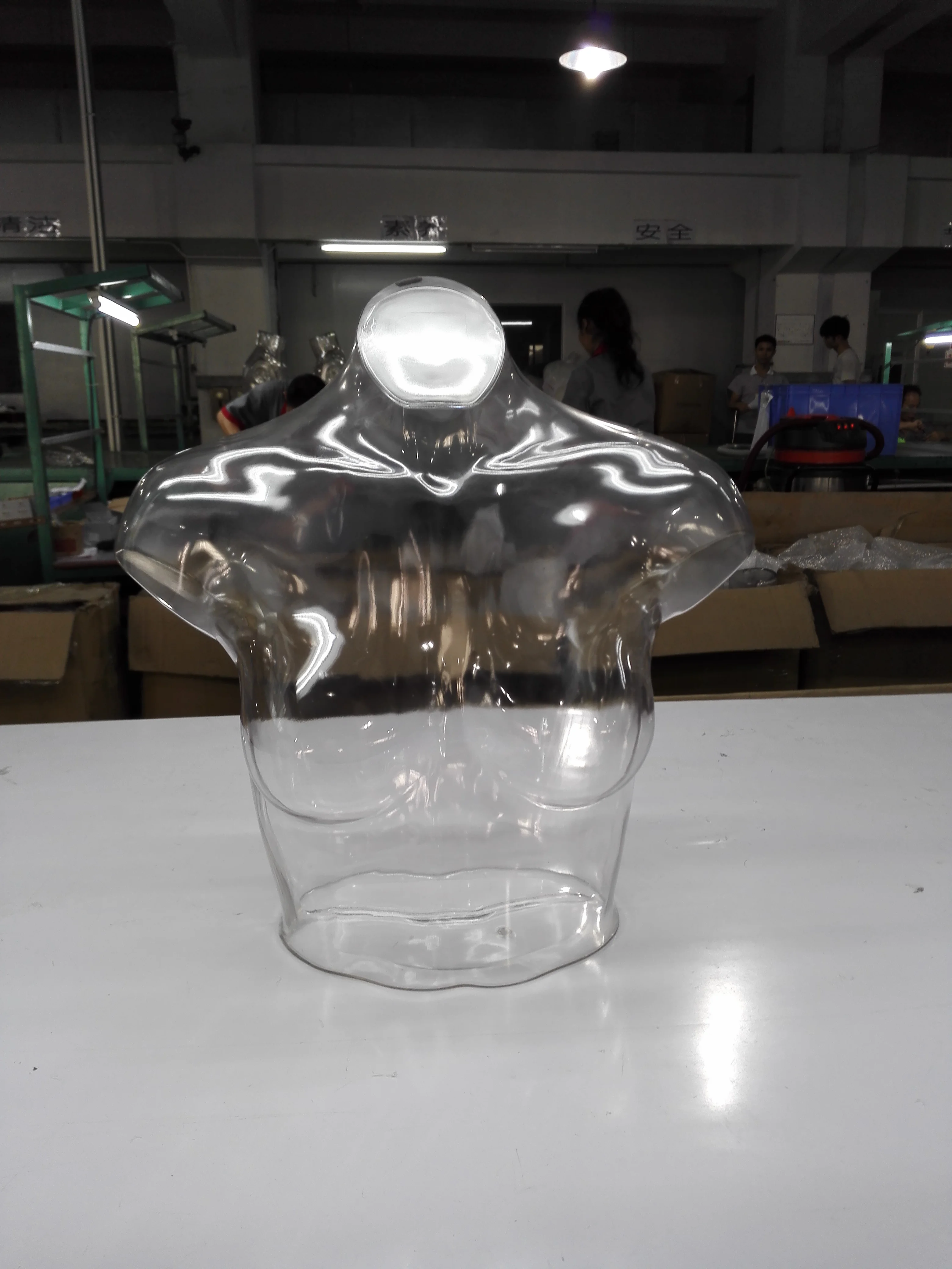 New Style Clear Mannequin Half Body Transparent Model With Base ...