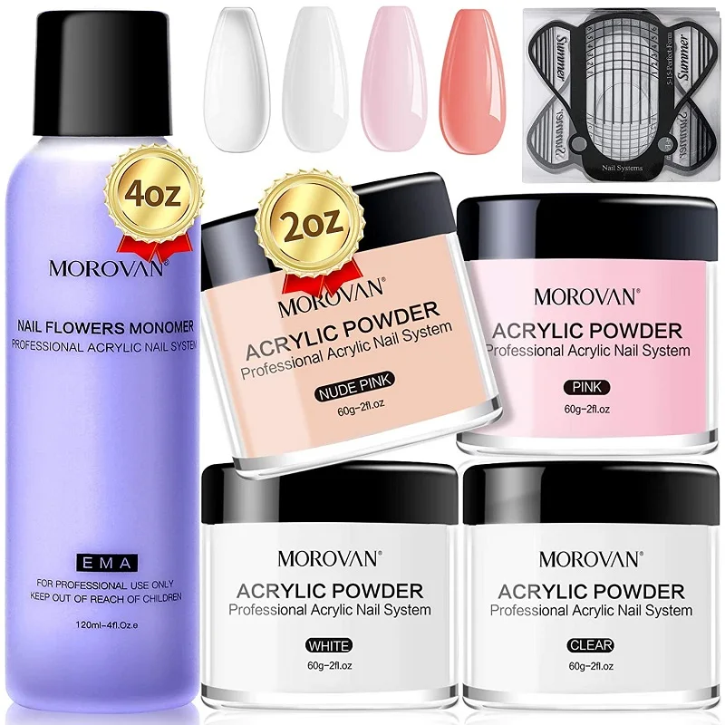 Crystal Nail Acrylic Powder Set Acrylic Liquid Monomer Carving with ...