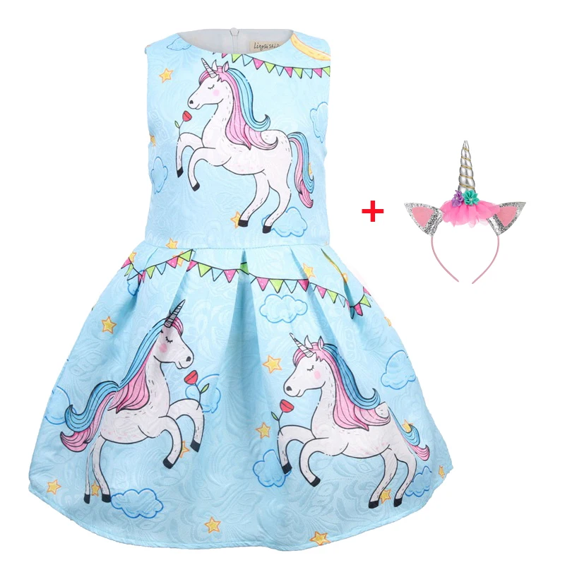 Unicorn Baby Girls Dress For Kids Children Party Cosplay Clothes Kids ...