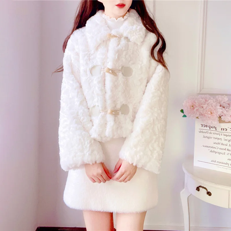 Autumn-Winter-Pure-White-Soft-Plush-Imitation-Rabbit-Fur-Sweater-Female ...