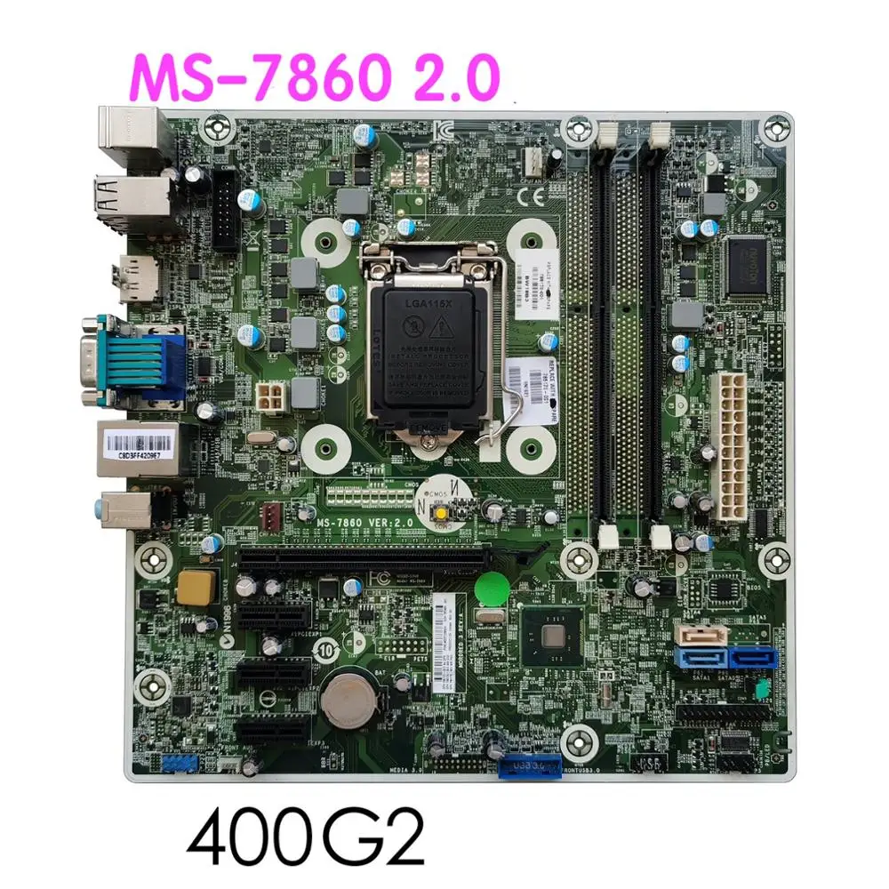 785906-001 For HP 400 G2 Desktop Motherboard MS-7860 2.0 786170-001 ...