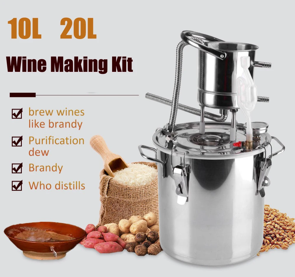 10-20L-Domestic-Small-Steaming-Wine-Maker-Pure-Water-Machine-Alcohol ...