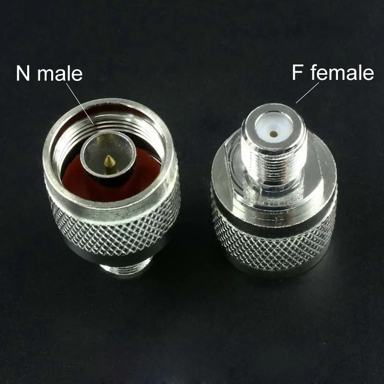 100PCS/LOT N Male N-Type Plug To F Female Jack RF Coaxial Adapter ...