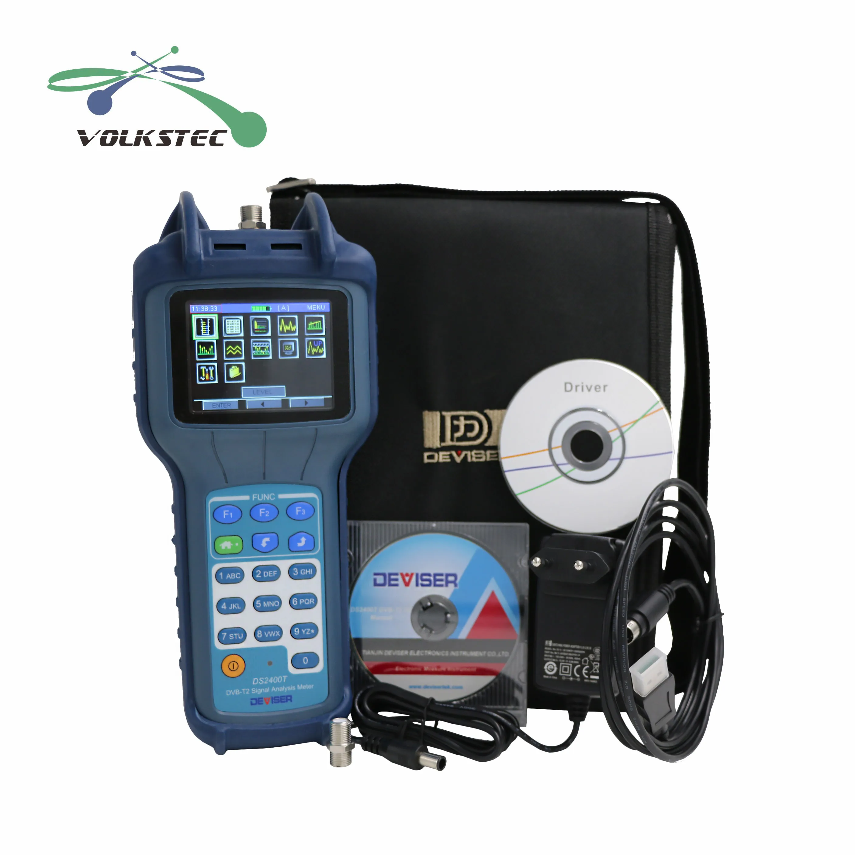 Terrestrial Signal Level Meter Original Deviser DS2400T DVB-T/T2/C Free ...
