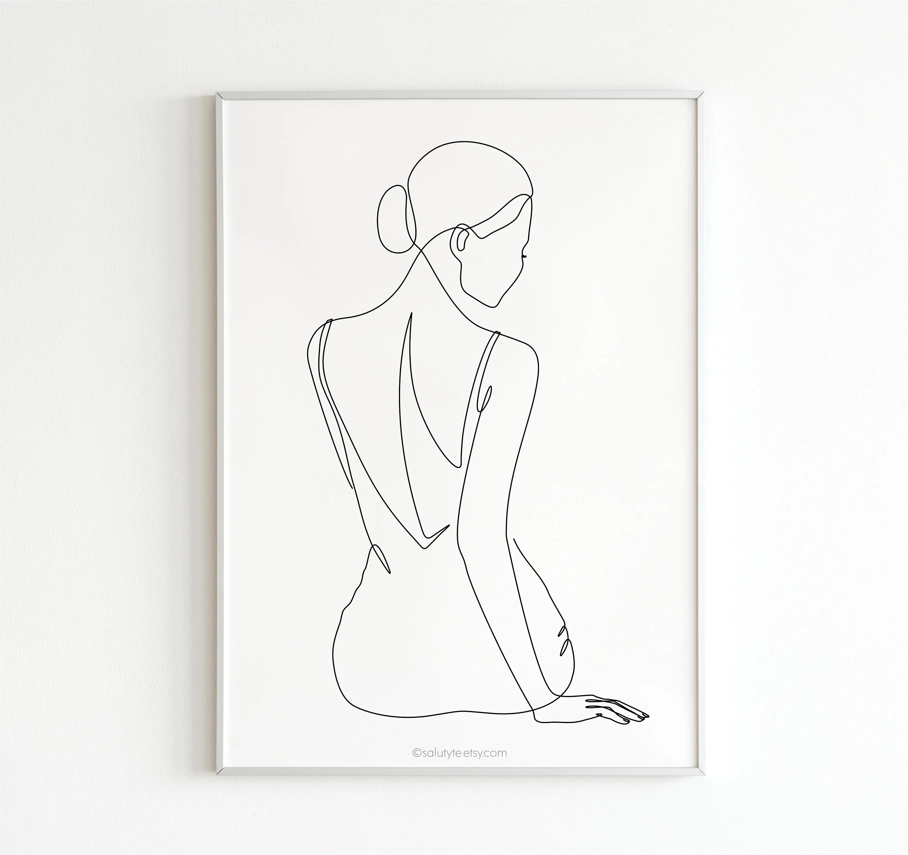 Home & Living Feminine Poster Line Drawing Women Female Body Art Feminist Wall Art Minimalist ...