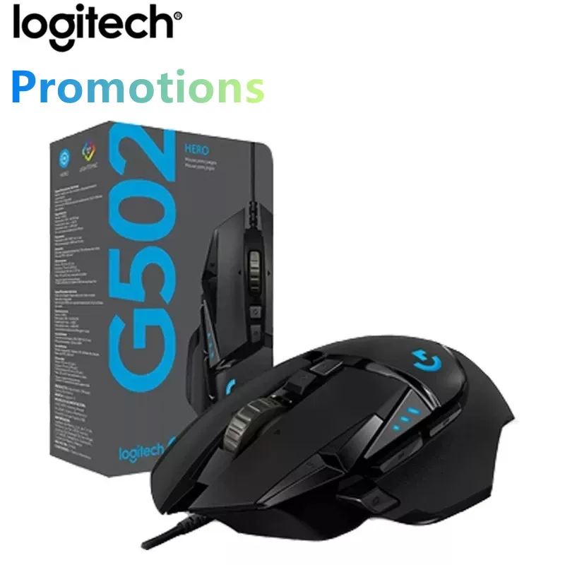 Logitech-G502-HERO-Wired-Gaming-Mouse-Contrapeso-Mec-nico-Competitivo ...