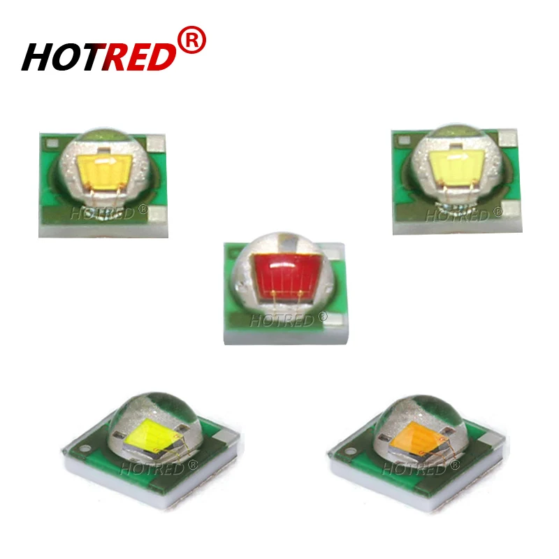 10pcs LED Chip 3W 3535 XPE Warm Cool White Red Blue Green Yellow UVA IR ...