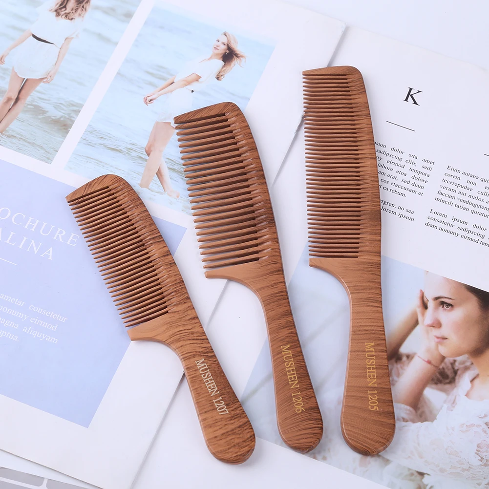 1Pcs-Natural-Pear-Wood-Comb-Anti-Static-Handcrafted-Fine-Tooth-Comb ...