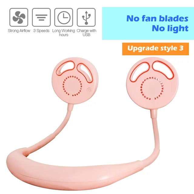 Mini USB Portable Fan Lazy Neckband Fan - Worth Buy Store