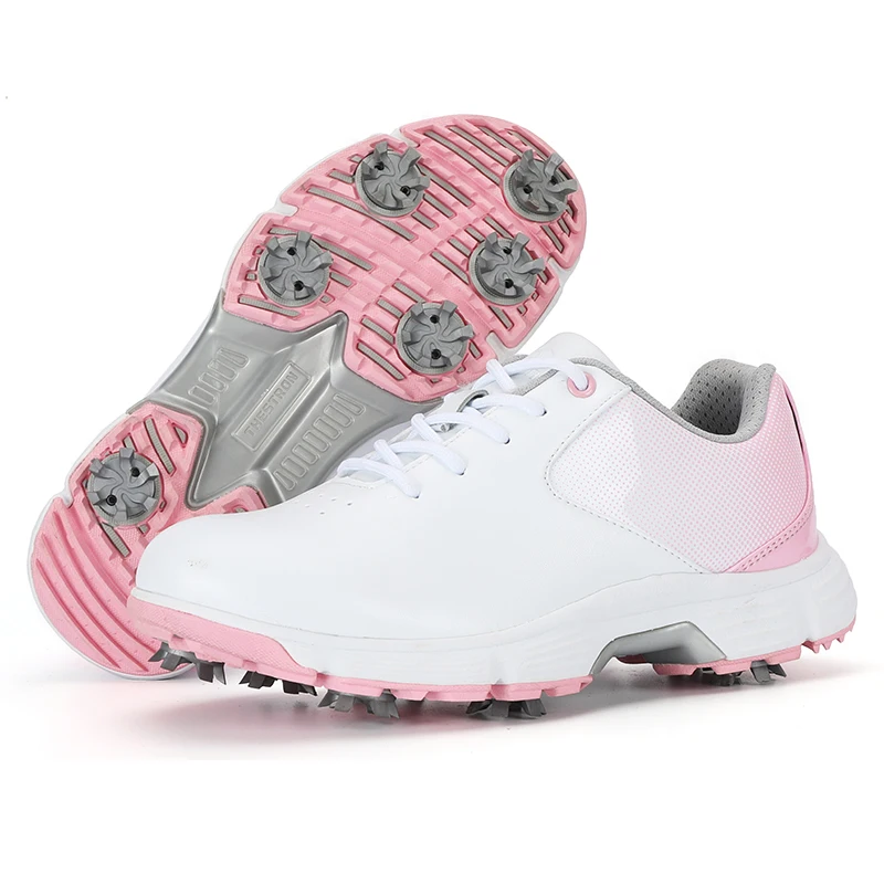 Zapatos-de-Golf-con-pinchos-para-mujer-zapatillas-de-cuero-impermeables ...
