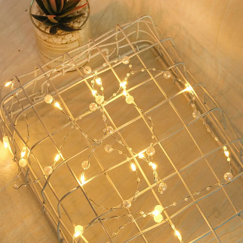 Pearl String Christmas Lights